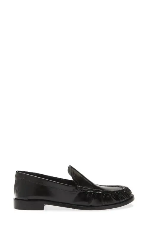 Schutz Tyla Moc Toe Loafer - Black Patent