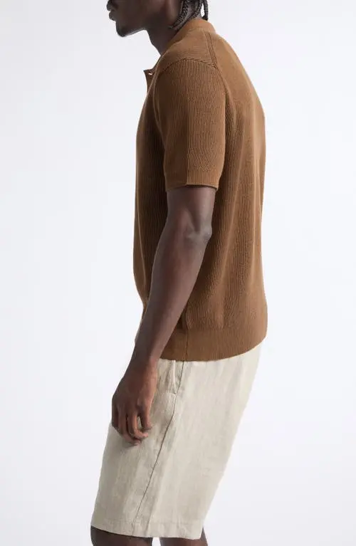 Sunspel Bicolor Cotton Rib Polo