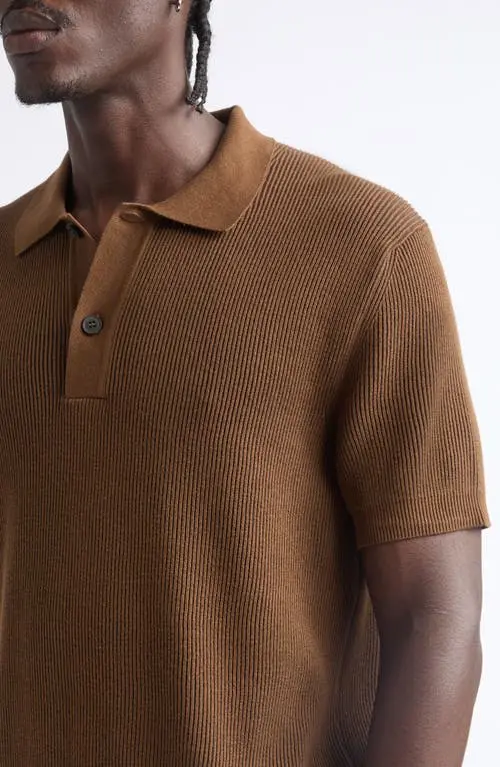Sunspel Bicolor Cotton Rib Polo