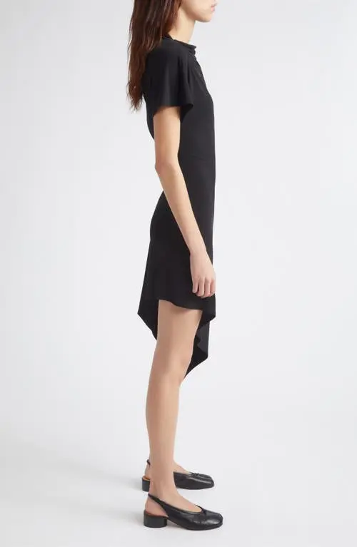 Sandy Liang Sonar Asymmetric Jersey Cutout Dress