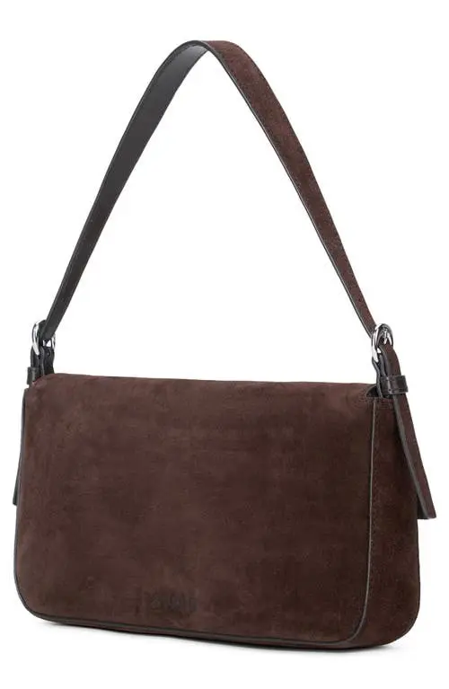 Staud Harlow Leather Shoulder Bag - Espresso