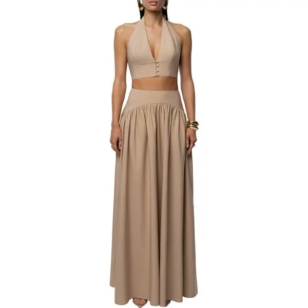 JLUXLABEL Haven Skirt Set - Tan