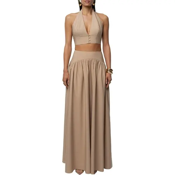 JLUXLABEL Haven Skirt Set - Tan
