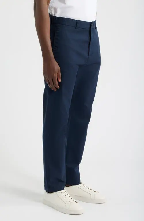 Hugo David Slim Fit Stretch Cotton Pants - Dark Blue