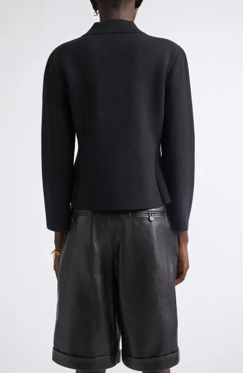 Saint Laurent Virgin Wool Polo Cardigan