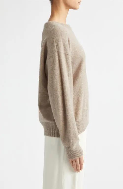 Johnstons Of Elgin Brushed Cashmere & Silk Crewneck Sweater