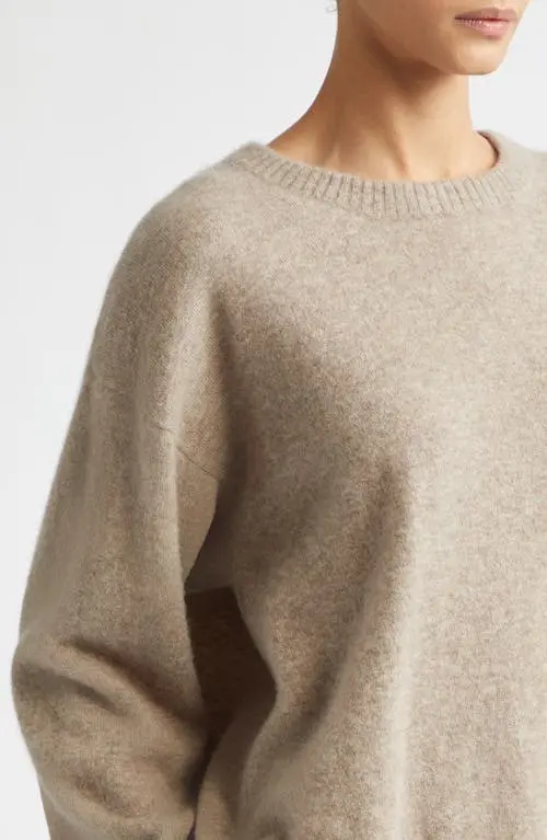 Johnstons Of Elgin Brushed Cashmere & Silk Crewneck Sweater