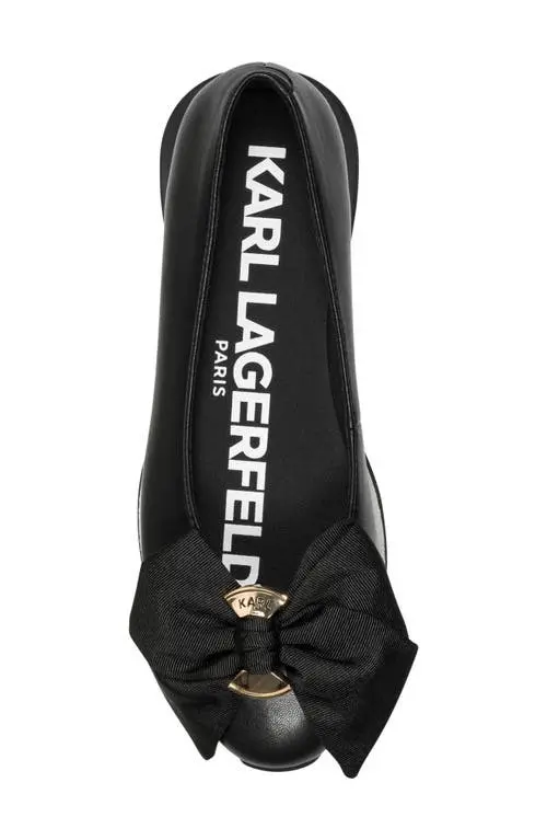 Karl Lagerfeld Paris Magalia Bow Sneaker Flat