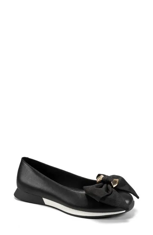 Karl Lagerfeld Paris Magalia Bow Sneaker Flat - Black