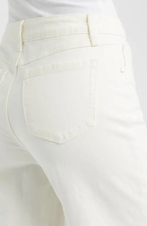 1822 Denim Raw Hem Wide Leg Jeans