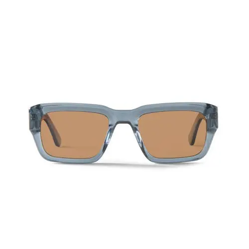 FRENCH KIWIS EYEWEAR Henri Rectangular Acetate Sunglasses - Clear/blue