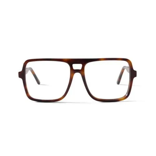 FRENCH KIWIS EYEWEAR Dallas Oversized Square Aviator Reading Glasses - Brown/tortoise