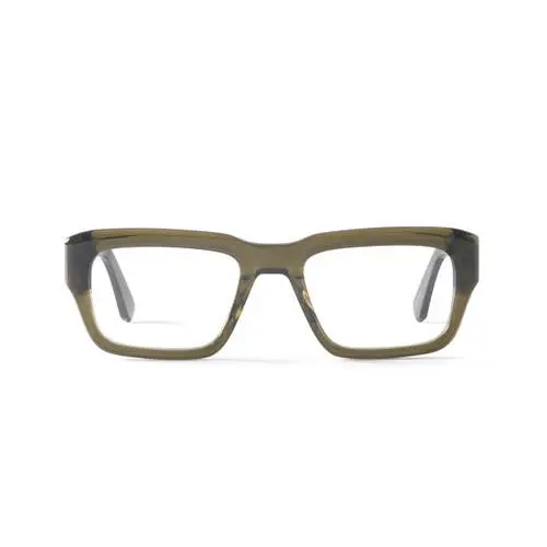 FRENCH KIWIS EYEWEAR Dallas Oversized Square Aviator Reading Glasses - Clear/green