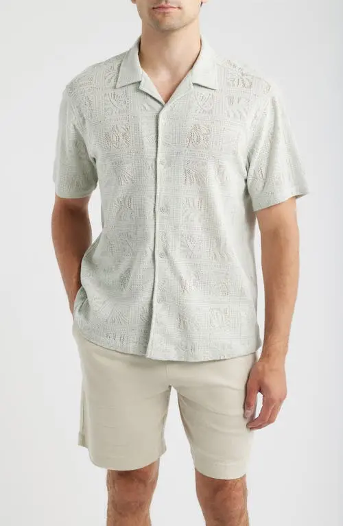 Tori Richard Tile Cabana Camp Shirt - Mist