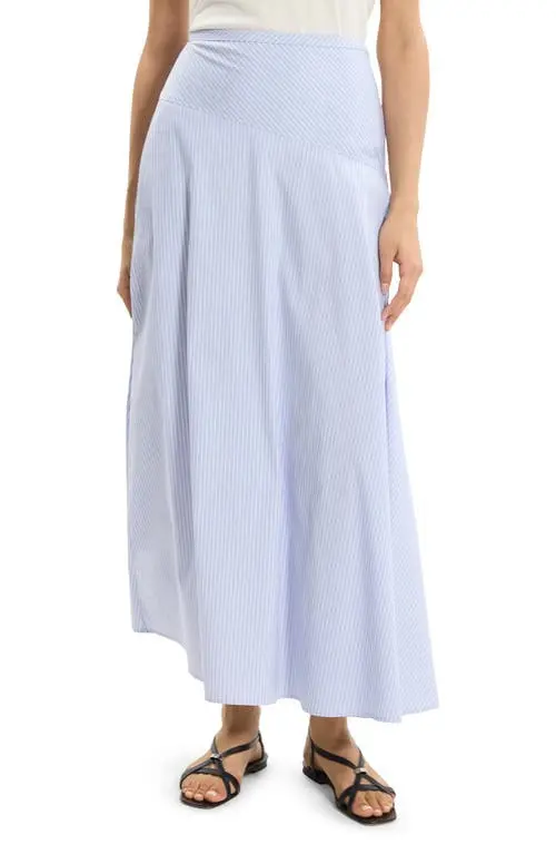 Theory Angled Yoke Stripe Skirt