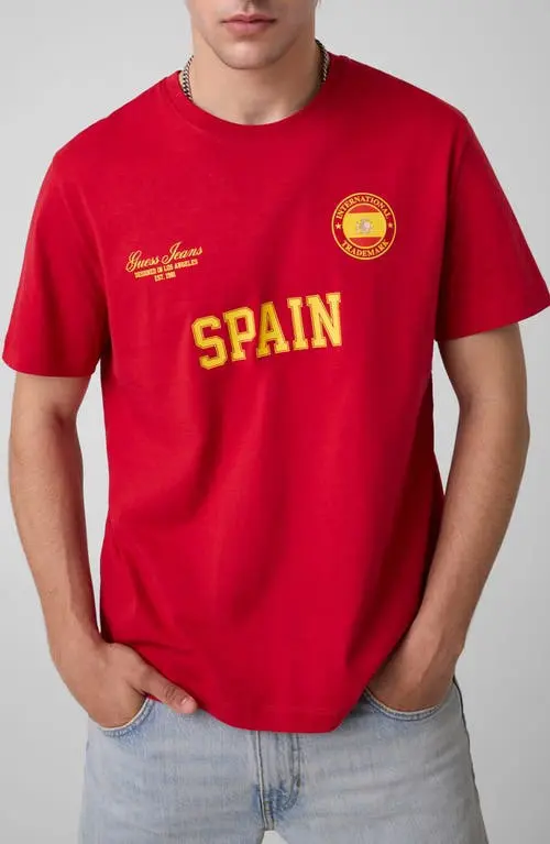 Guess Gj Regular Fit World Cup T-shirt - Spain