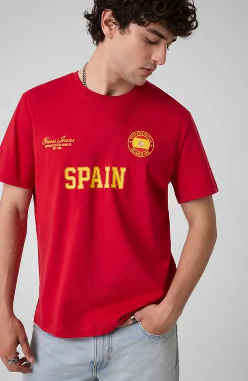 Guess Gj Regular Fit World Cup T-shirt - Spain