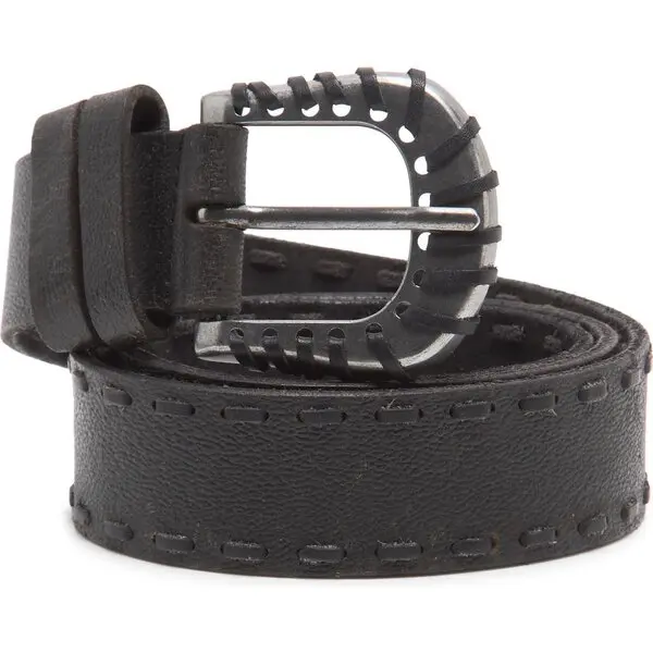 Free People Holt Leather Belt - Black