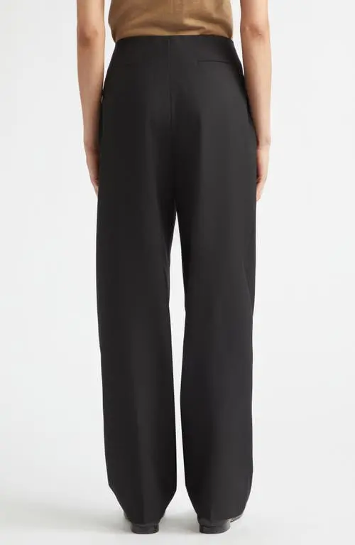 JIL SANDER Relaxed Pleated Virgin Wool Trousers