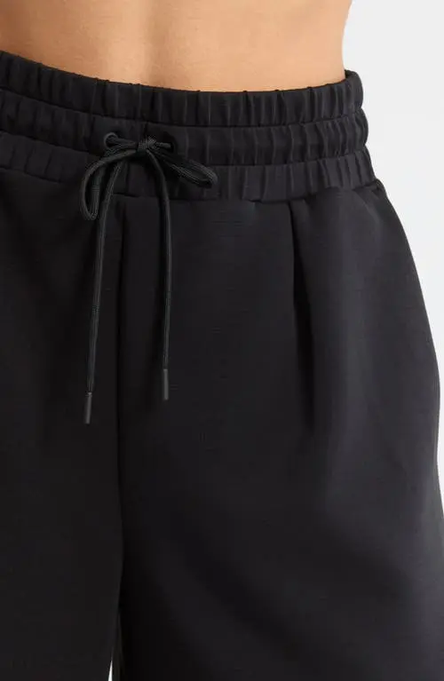 Zella Soft Luxe High Waist Knit Shorts - Black