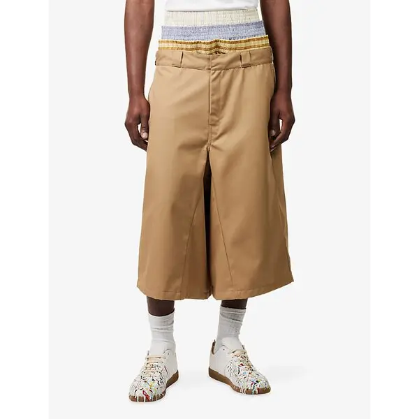 AWGE Stacked Bermuda Cotton-blend Shorts