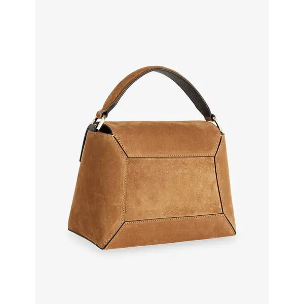 Strathberry Mosaic Suede Top-handle Bag - Loch Blue