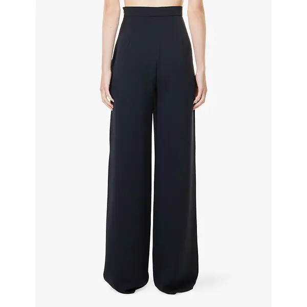 Max Mara Cady Wide-leg Woven Trousers