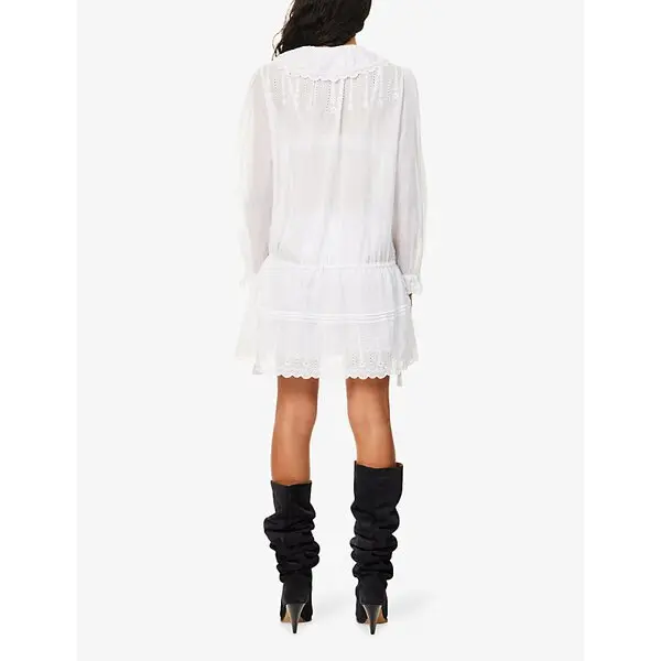 Isabel Marant Étoile Embroidered Cotton Mini Dress