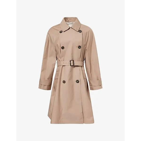 Max Mara Relaxed-fit Cotton-twill Trench Coat