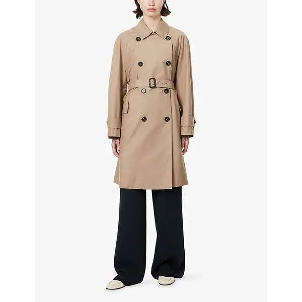 Max Mara Relaxed-fit Cotton-twill Trench Coat