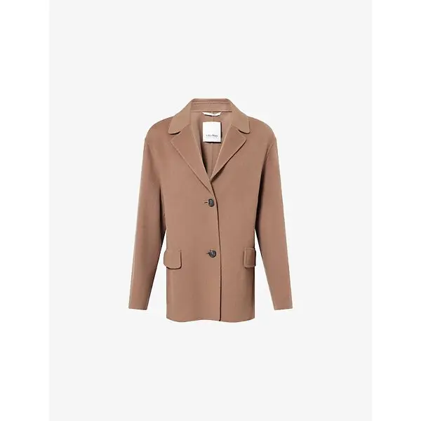 Max Mara Notch Lapel Single-breasted Wool Jacket