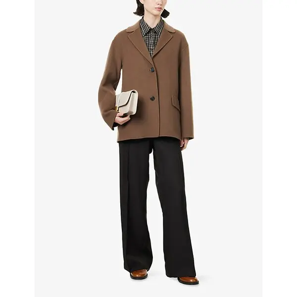 Max Mara Notch Lapel Single-breasted Wool Jacket