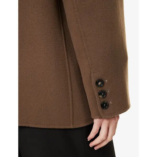 Max Mara Notch Lapel Single-breasted Wool Jacket