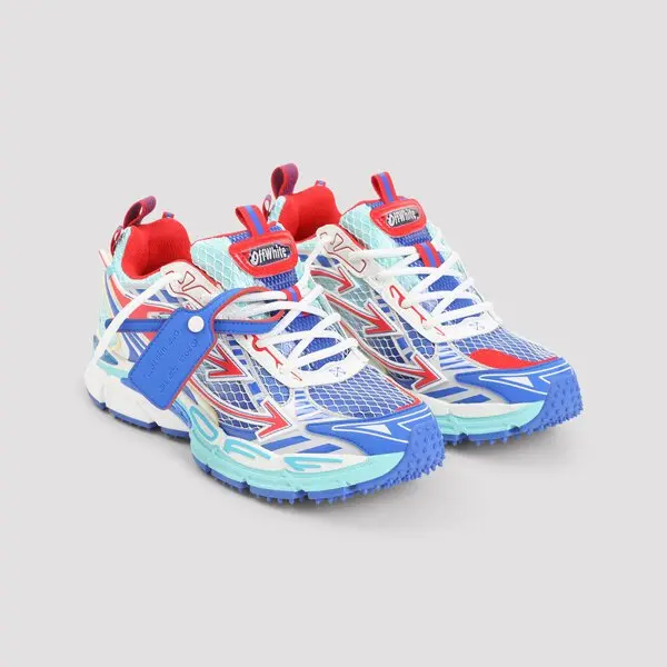 Off-White M-be Right Back" Net Sneakers - Red