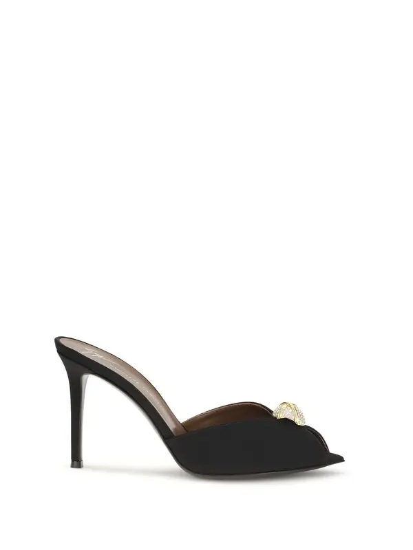 GIUSEPPE ZANOTTI Intrigo Cocktail Mules - Black