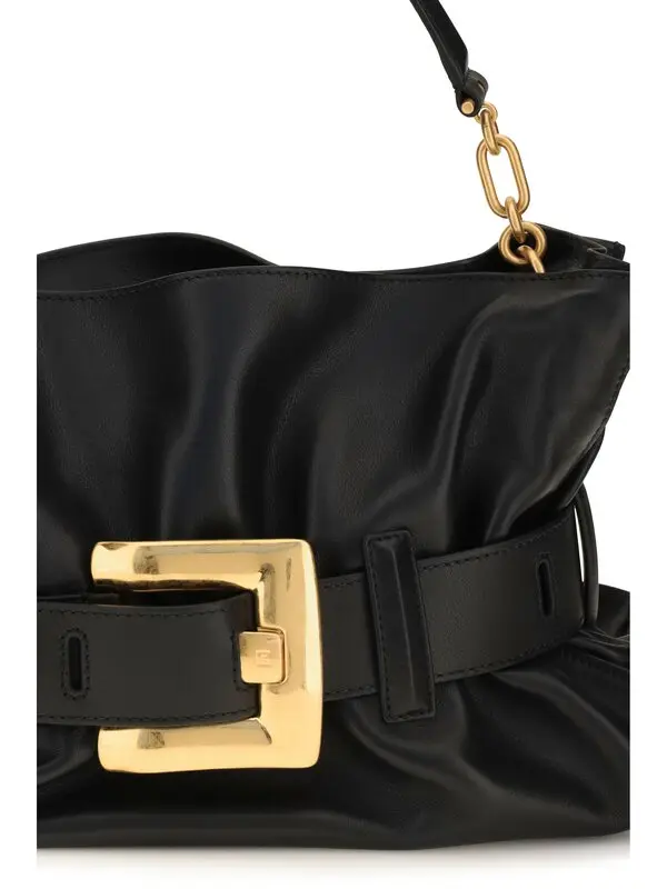 Balmain Medium Anthem Shoulder Bag In Calfskin