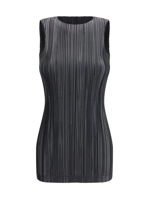 Phoebe Philo Razor Pleated Top - Black
