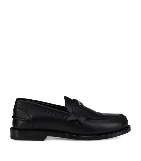 CHRISTIAN LOUBOUTIN Plato Leather Loafers - Black