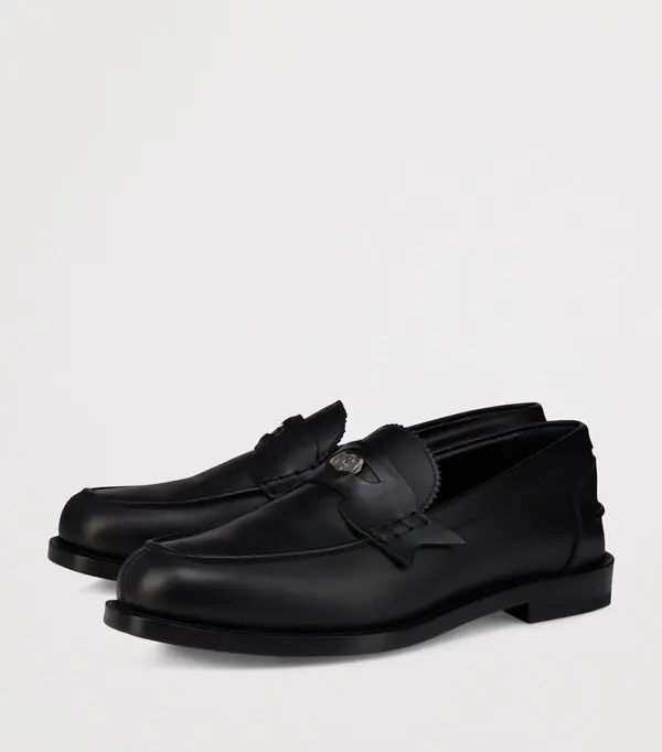 CHRISTIAN LOUBOUTIN Plato Leather Loafers - Black