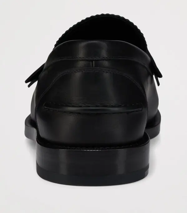 CHRISTIAN LOUBOUTIN Plato Leather Loafers - Black