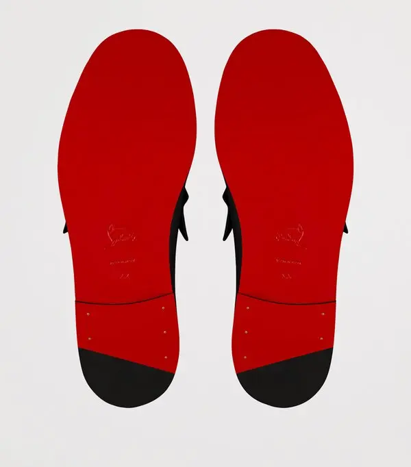CHRISTIAN LOUBOUTIN Plato Leather Loafers - Black