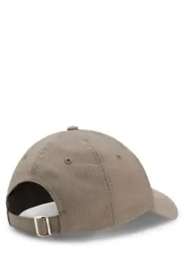BOSS Cotton-blend Corduroy Baseball Cap With Metal Logo
