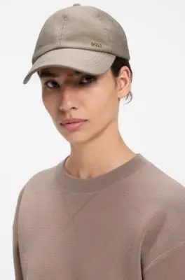 BOSS Cotton-blend Corduroy Baseball Cap With Metal Logo