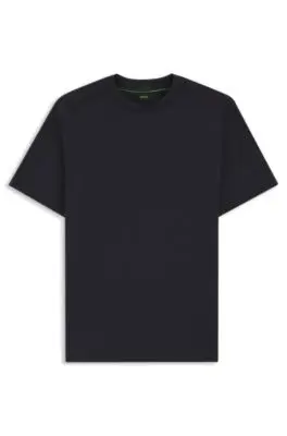 BOSS Stretch-cotton T-shirt With Jacquard Tape