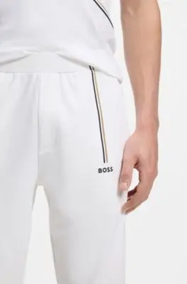 BOSS Active Track Pants In Thermoregulating Stretch Gabardine