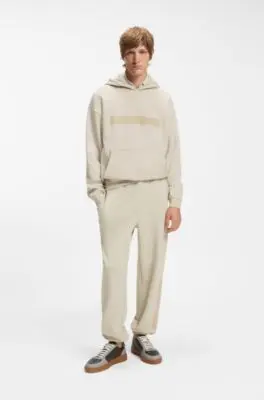 Hugo Relaxed-fit Sweatpants In Cotton With Logo Trim