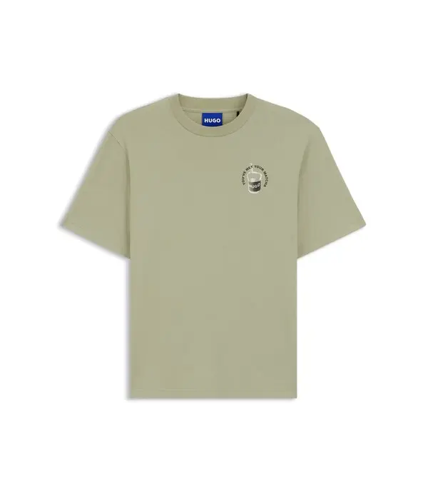 Hugo Cotton-jersey T-shirt With Logo Artwork