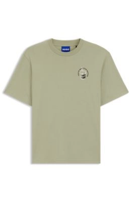 Hugo Cotton-jersey T-shirt With Logo Artwork