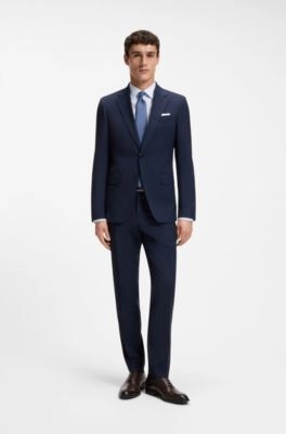 BOSS Slim-fit Shirt In Refined Italian Cotton - Light Blue