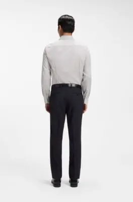 BOSS Slim-fit Shirt In Wrinkle-free Cotton Twill